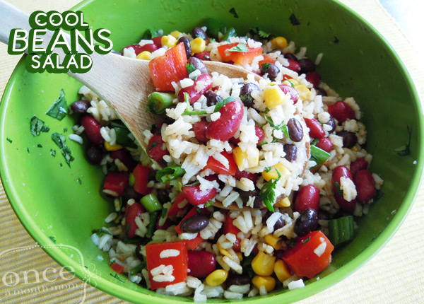 Cool Beans Salad | Once A Month Meals