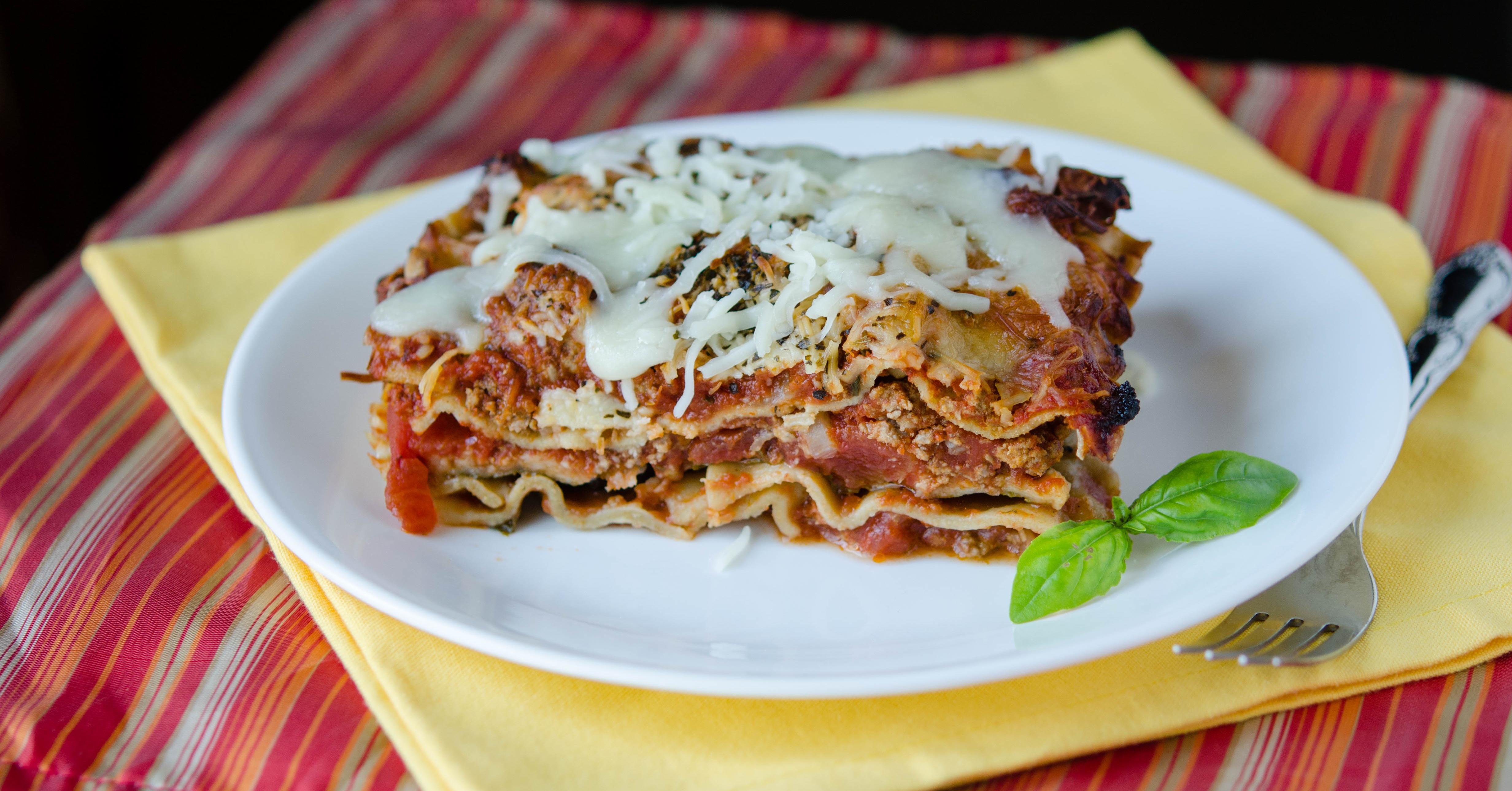 Meaty Mediterranean Lasagna | Once A Month Meals