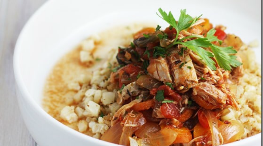 Chicken Cacciatore - Katrina Runs - Dump and Go Dinner | Once A Month Meals