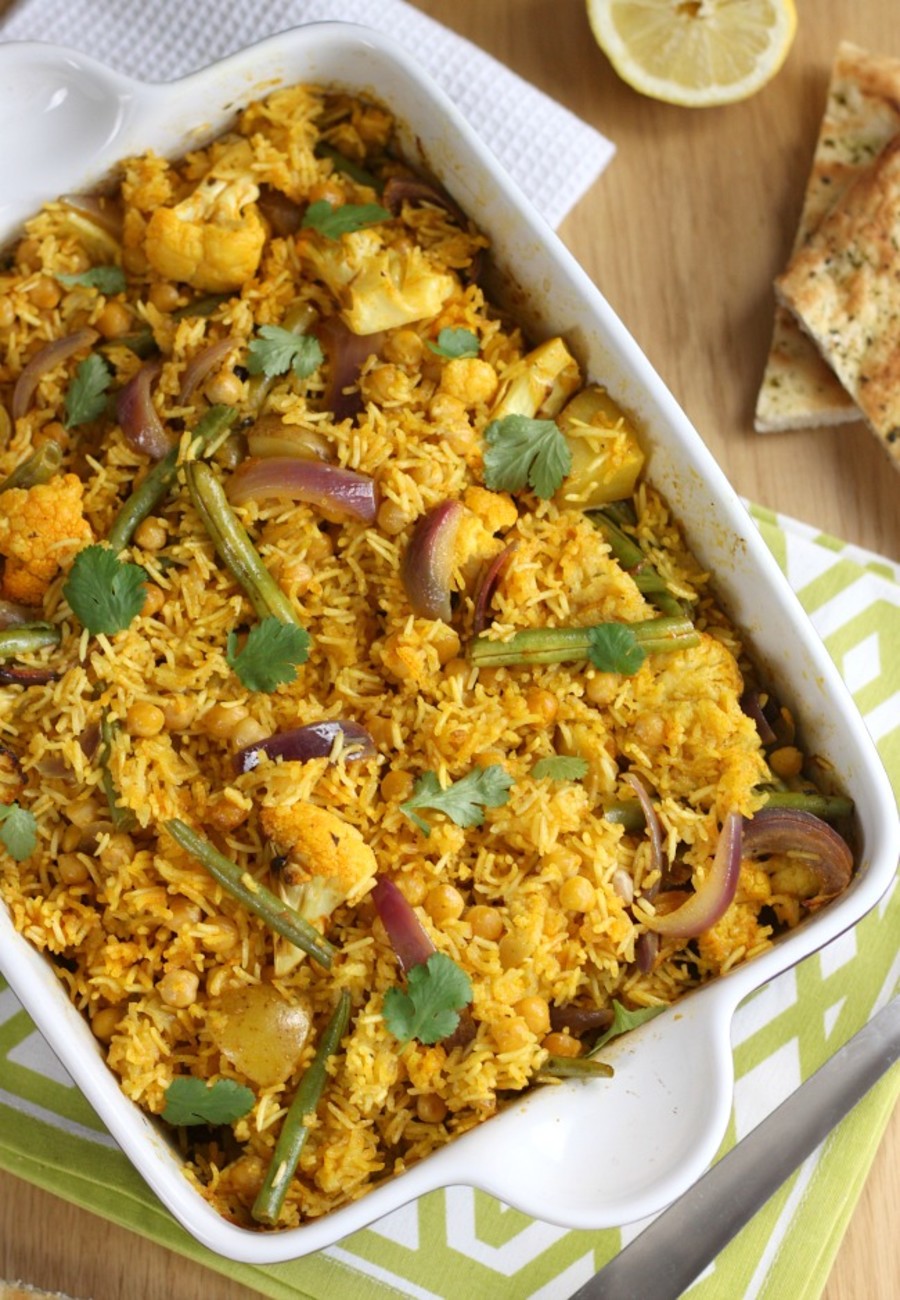 Easy Chickpea Biryani - Lunch Version | Once A Month Meals
