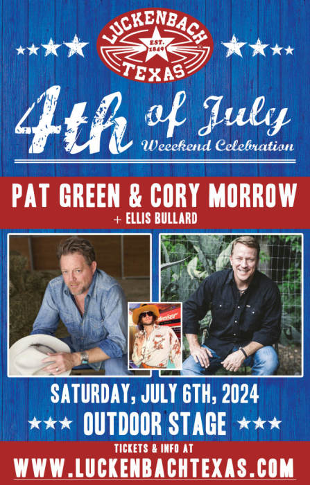 Pat Green + Cory Morrow + Ellis Bullard Main Outdoor @ Luckenbach Texas ...