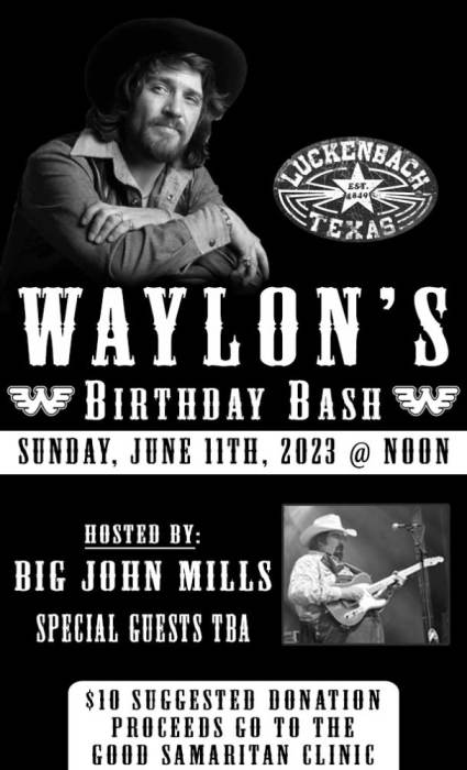 Waylon's Birthday Bash Main outdoor stage @ Luckenbach Texas ...
