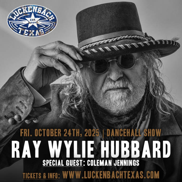 Ray Wylie Hubbard + Coleman Jennings DANCEHALL SHOW @ Luckenbach Texas ...