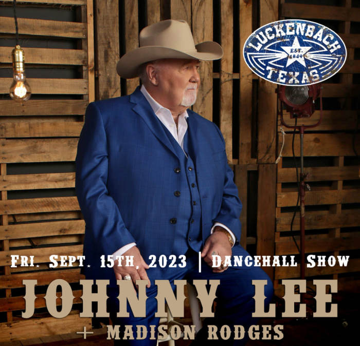 Johnny Lee + Madison Rodges Dancehall Show @ Luckenbach Texas ...