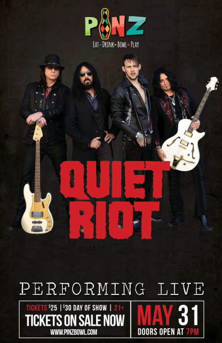 QUIET RIOT @ PiNZ Kingston Kingston, MA - May 31st 2018 9:00 pm