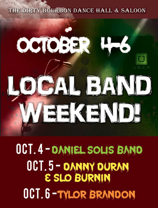 Daniel Solis Band Ladies Night @ The Dirty Bourbon, Dance Hall & Saloon ...