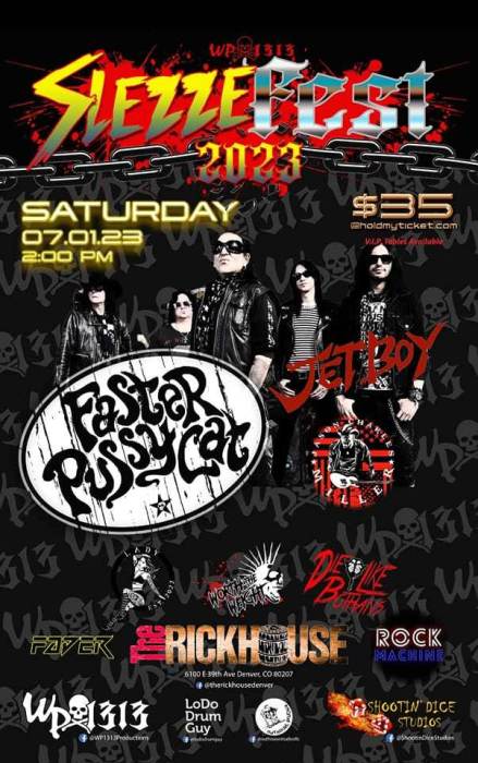 SLEZZE FEST 2023 FASTER PUSSYCAT/JETBOY/JASON CHALRES MILLER FADER ...