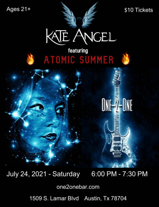 Kate Angel featuring Atomic Summer @ ONE-2-ONE BAR Austin, TX - July ...