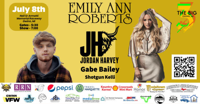 The Big 3 Summer Concert Emily Ann Roberts, Jordan Harvey @ Neil Senior ...