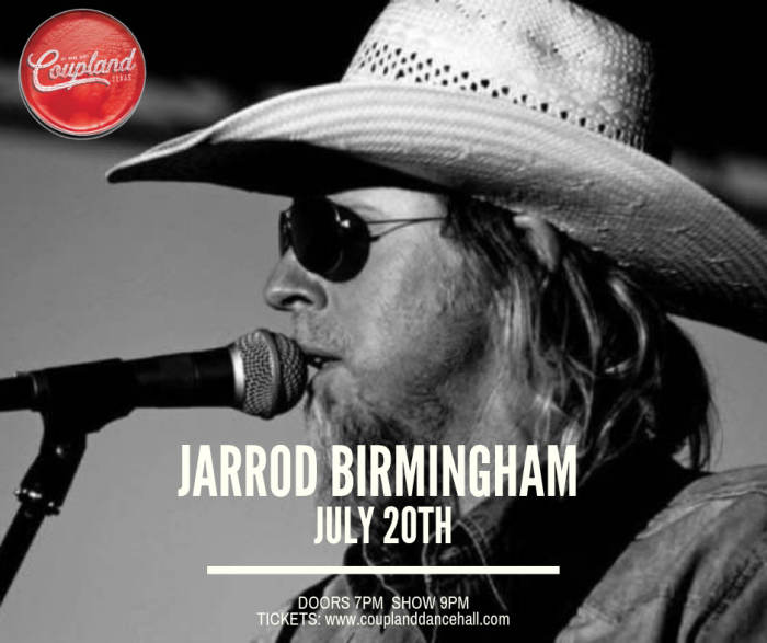Jarrod Birmingham @ Coupland Dancehall Coupland, TX - July 20th 2019 9: ...