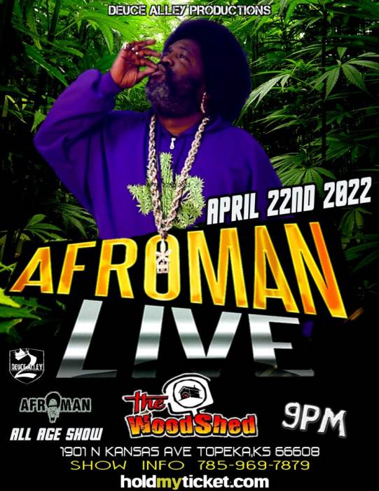 AFROMAN LIVE IN TOPEKA KS THE WOODSHED @ THE WOODSHED TOPEKA, KS ...