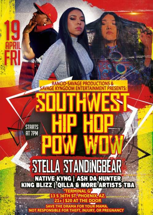 Southwest Hiphop Powwow STELLA STANDINGBEAR, NATIVE KYNG, A$H DA HUNTER ...