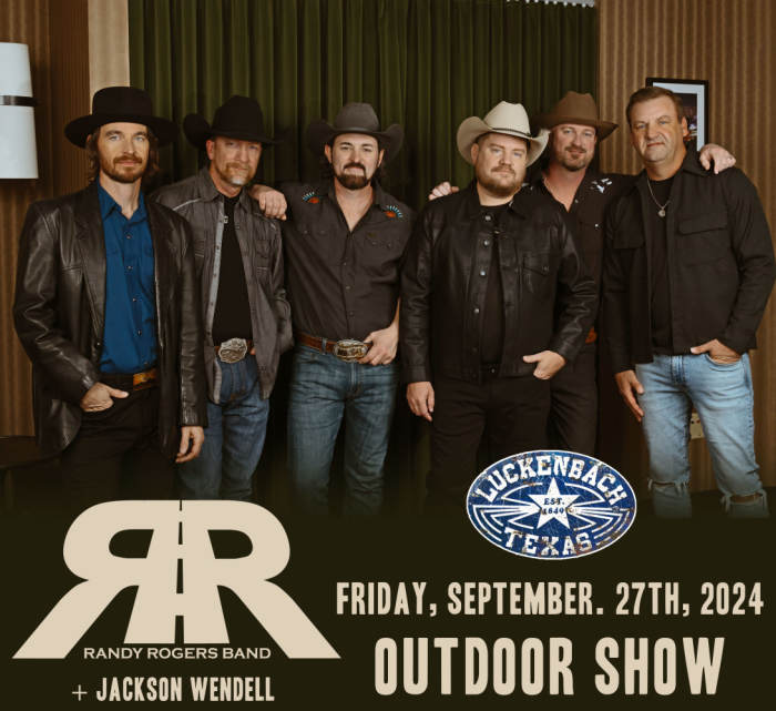 Randy Rogers Band + Jackson Wendell OUTDOOR STAGE @ Luckenbach Texas ...