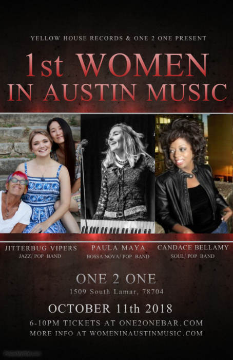 1st Women in Austin Music Feat. Paula Maya & Bossa @ ONE-2-ONE BAR ...