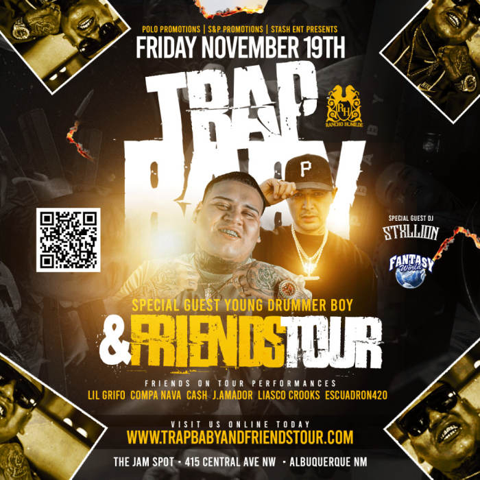 Trap Baby & Friends Tour Special Guest Young Drummer Boy @ The Jam Spot ...