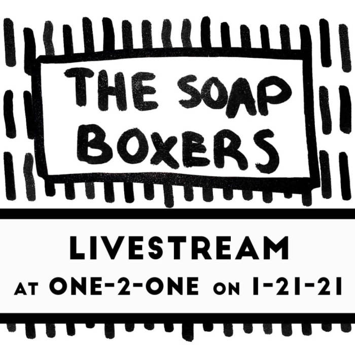 The Soap Boxers Live Stream @ ONE-2-ONE BAR Austin, TX - January 21st ...