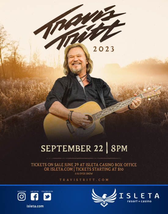 TRAVIS TRITT 2023 www.travistritt.com @ Isleta Resort & Casino - The ...