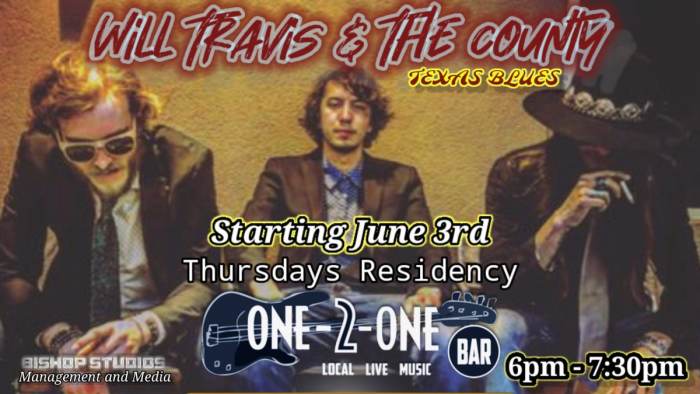 Will Travis & The County & Dexter Rowe Band @ ONE-2-ONE BAR Austin, TX ...