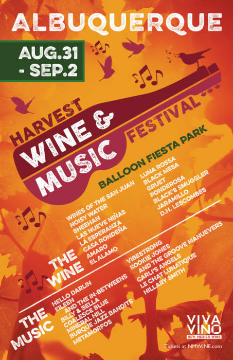 Harvest Wine & Music Festival in Albuquerque @ Balloon Fiesta Park Albuquerque, NM - August 31st ...