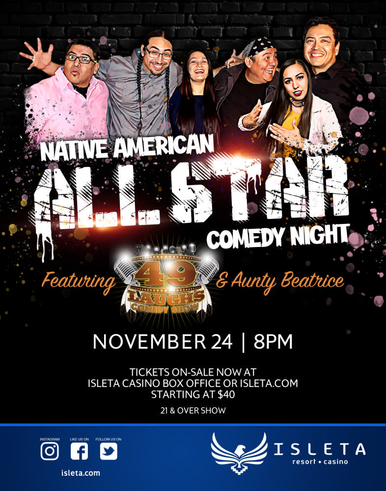 NATIVE AMERICAN ALL STAR COMEDY NIGHT featuring 49 Laughs & @ Isleta Resort & Casino - The ...