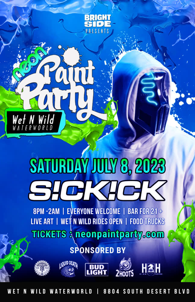 The Neon Paint Party Feat. SICKICK @ WET-N-WILD WATERWORLD Anthony, TX ...