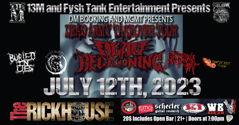 DEAD ARMY TAKEOVER TOUR DEAD RECKONING W/ THE BAND REPENT @ The ...