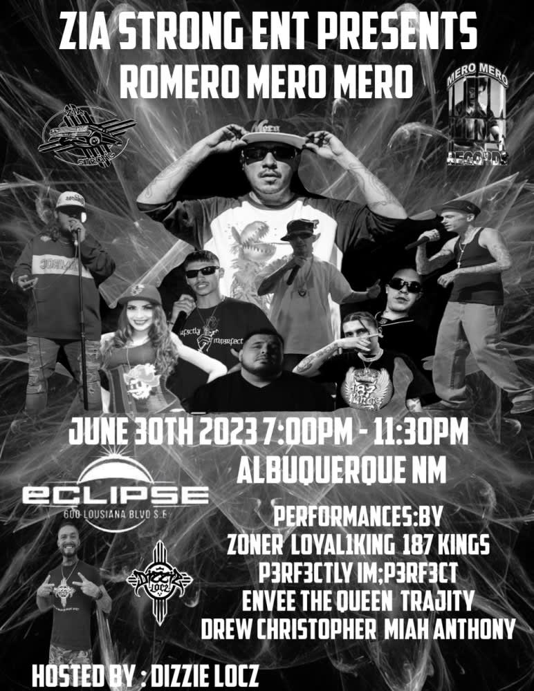 Romero Mero Live in The 505 8more LOCAL ARTISTS food @ Eclipse Event ...